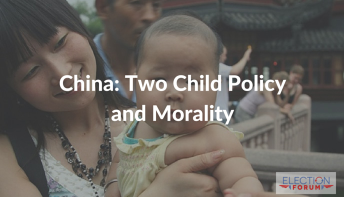 China: Two Child Policy and Morality