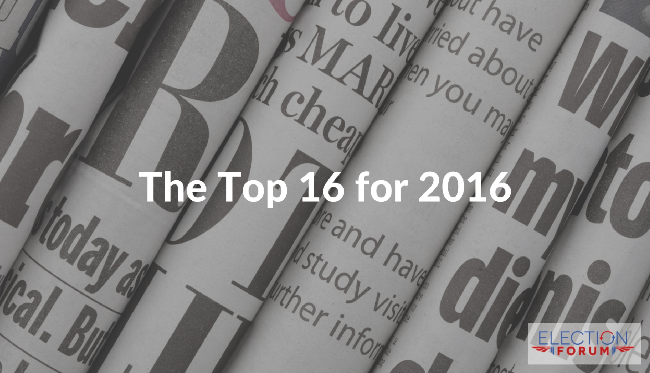 The Top 16 for 2016